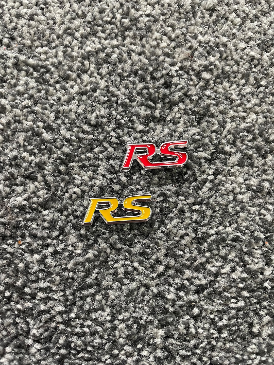 3D Metal RS Logo Badge Decal Steering Wheel Emblem for Ford Focus MK2 ...
