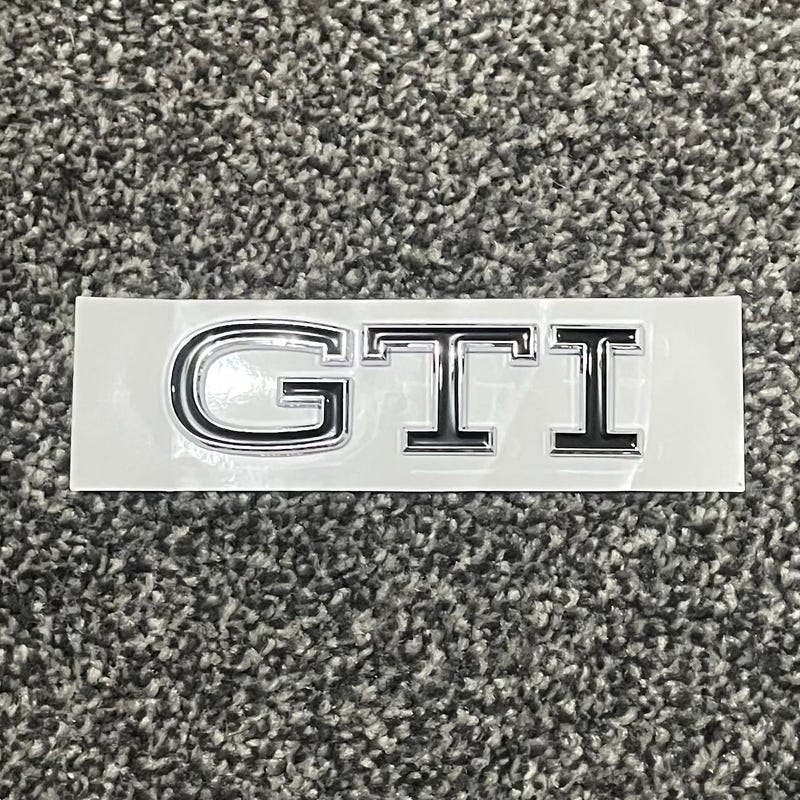 Black Vw Gti Badge - Etsy