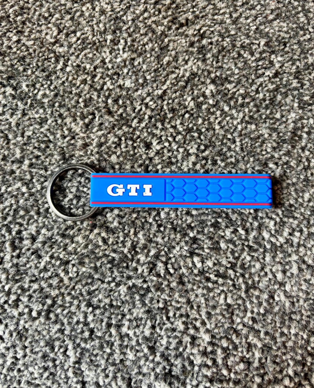 GTI Style Keyring Honeycomb Blue - Etsy