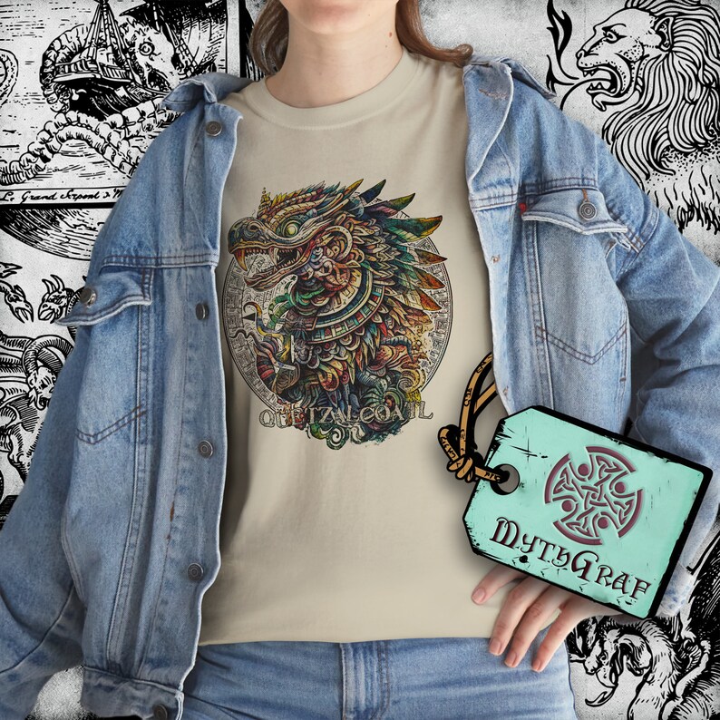 Quetzalcoatl God of Life Mythological Creatures T-shirt Myth Rituals ...