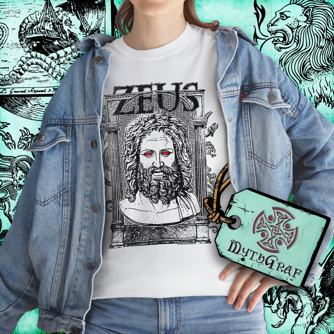 Zeus Greek Mythology T-shirt Myth Rituals, Symbols, Beliefs, Clothing ...