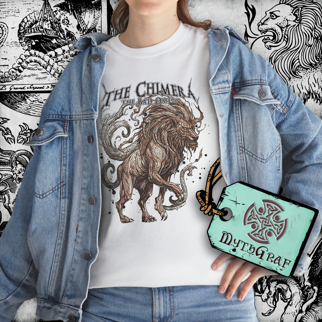 The Chimera the Bad Omen Mythological Creatures T-shirt Myth Rituals ...