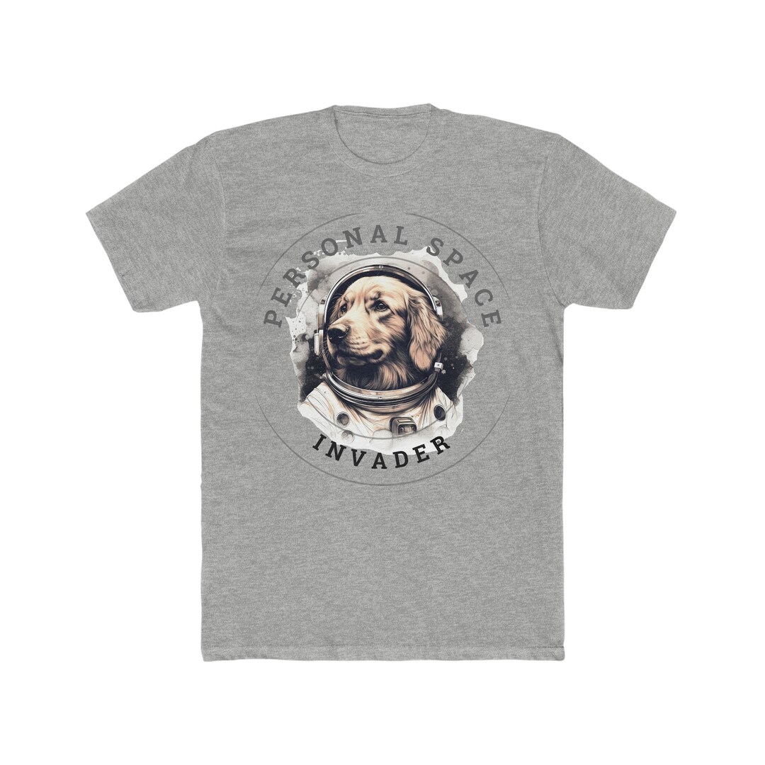 Funny Dog Shirt, Personal Space Invader, Men's Cotton Crew Tee - Etsy