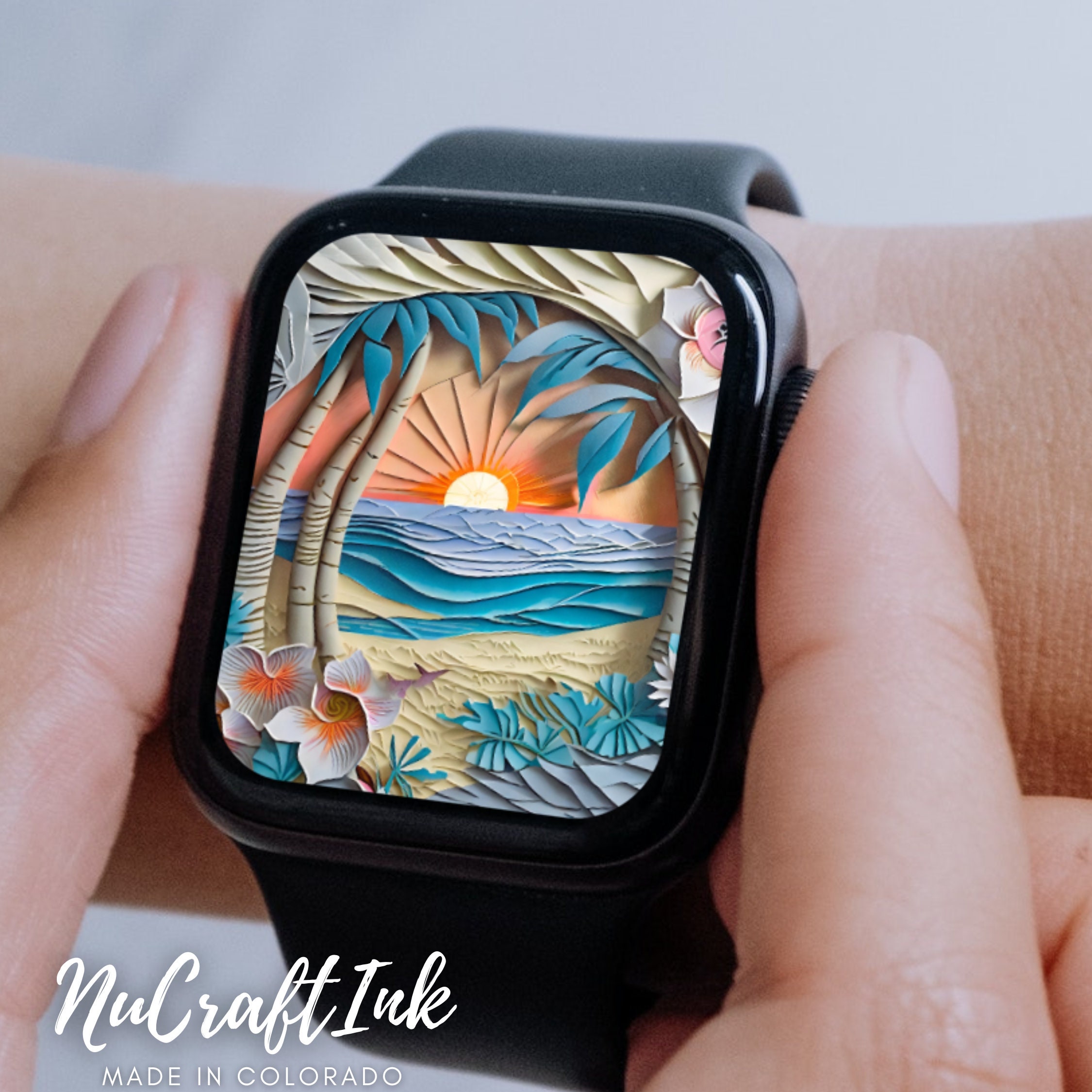 Beach Vacation Apple Watch Face Background, Tropical Vacation Theme ...
