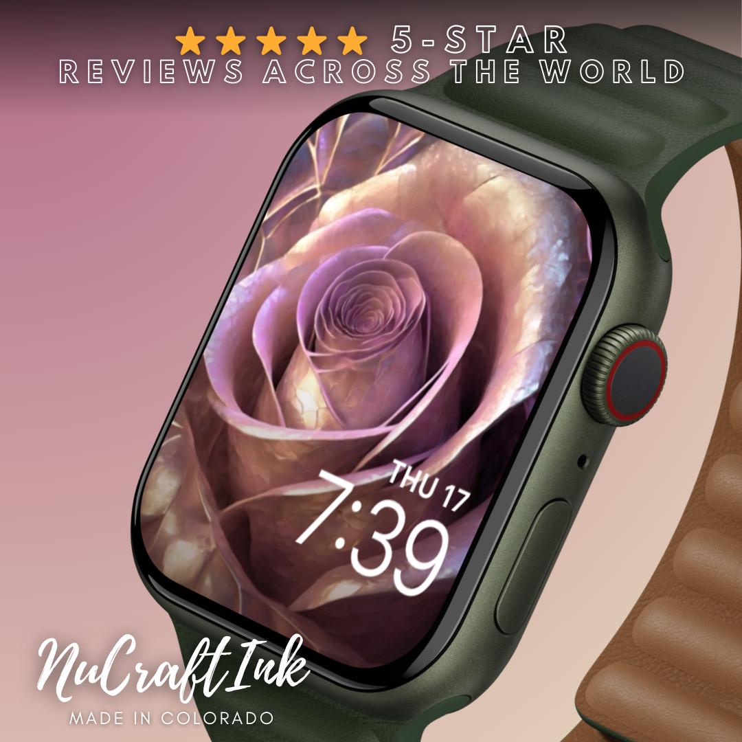 Lavender Rose Apple Watch Face: Elegant Floral Wallpaper (digital ...