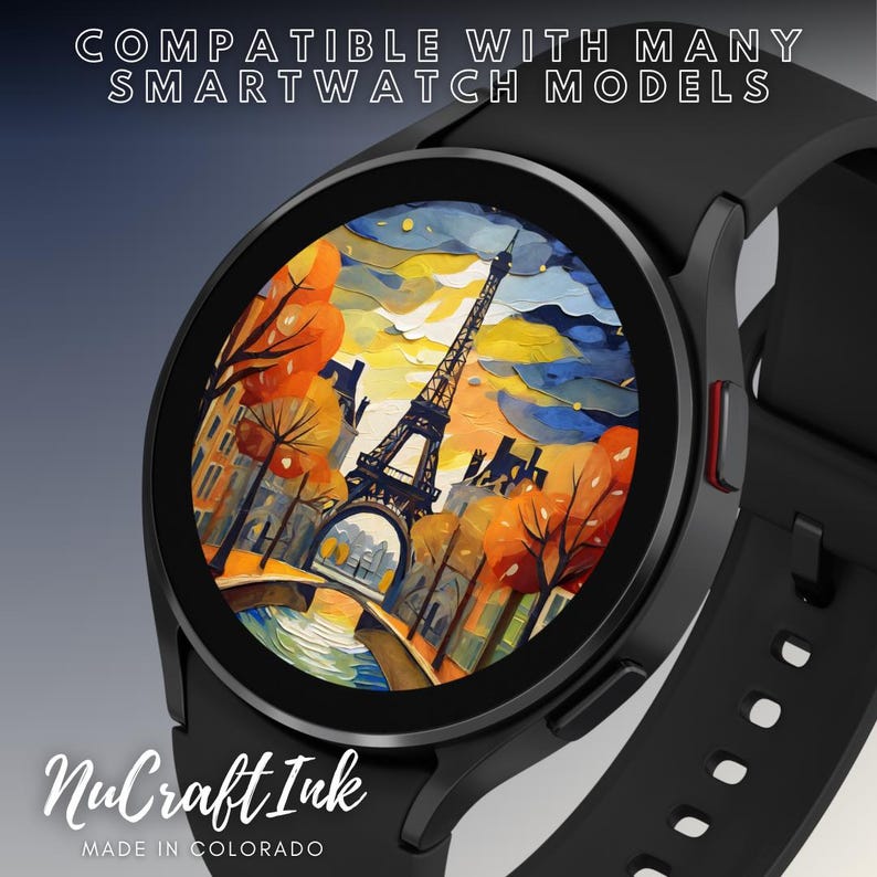 Paris Eiffel Tower Apple Watch Face: Fall Colors (digital Download) - Etsy