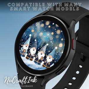 Winter Gnome Apple Watch Face, Christmas Smartwatch Wallpaper (digital ...