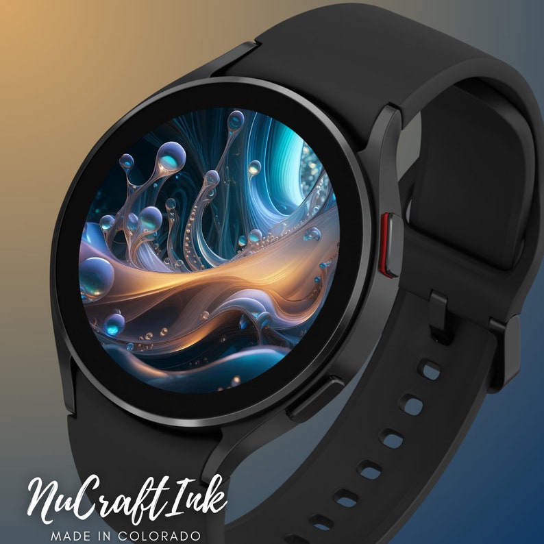 Trippy Drippy Apple Watch Face Background Ethereal Flowing Patterns ...