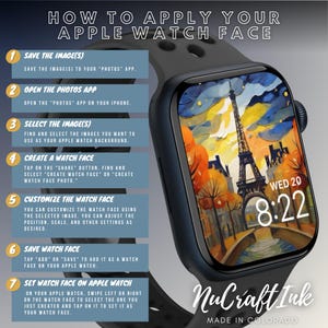 Paris Eiffel Tower Apple Watch Face: Fall Colors (digital Download) - Etsy