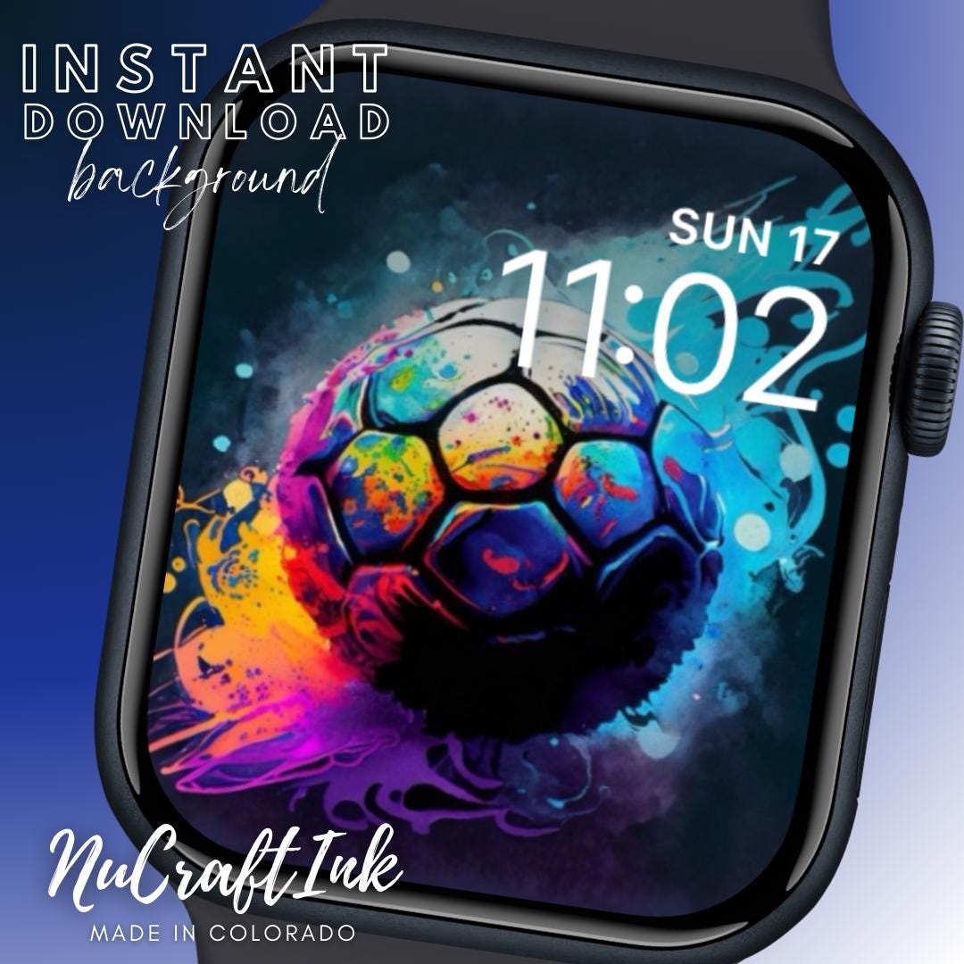 Soccer Apple Watch Face Soccer Wallpaper International Football Vibrant ...