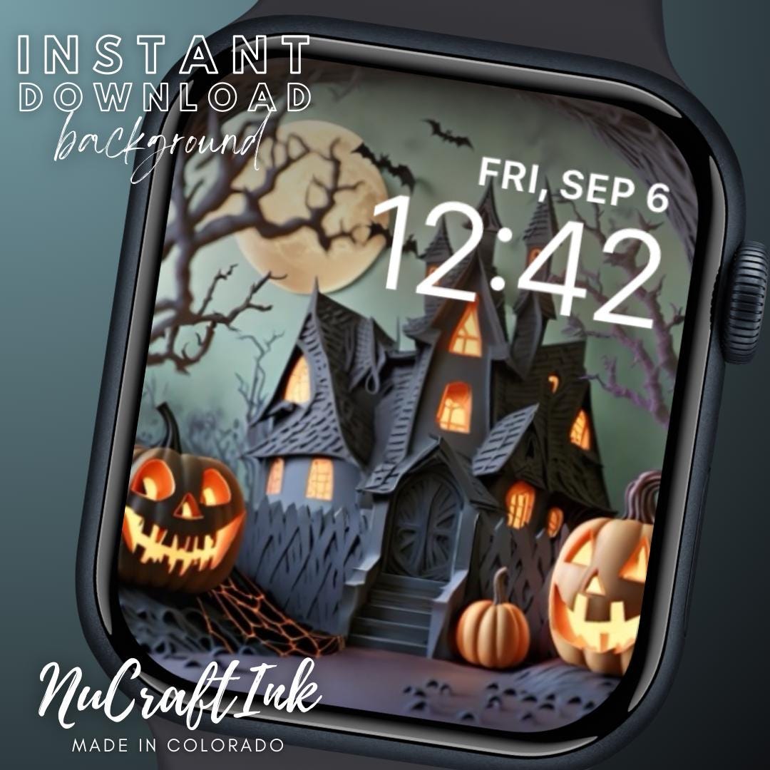 Halloween Apple Watch Face Wallpaper Fall Smartwatch Background Autumn ...