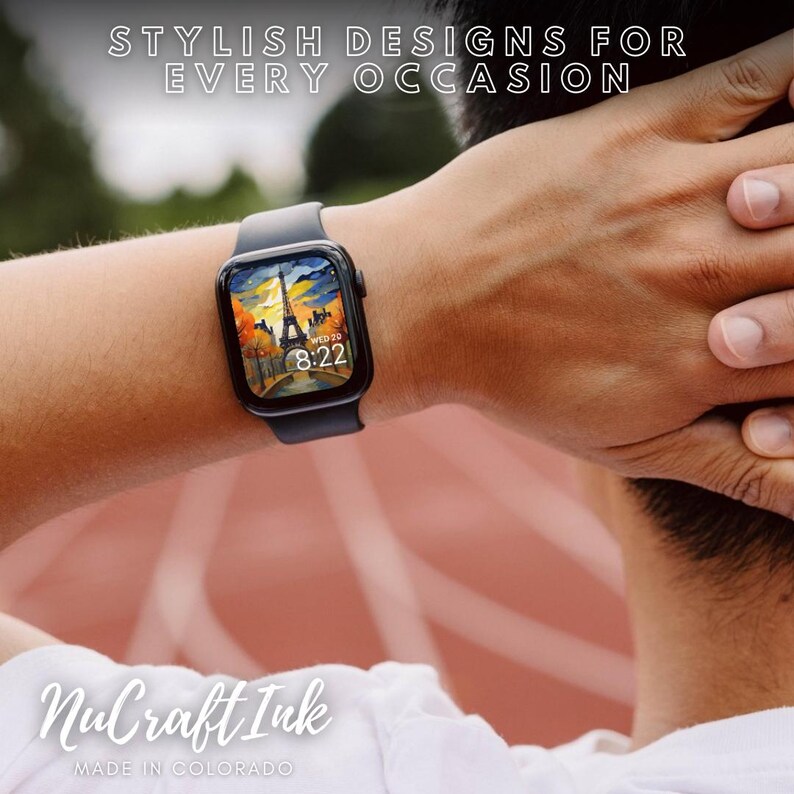 Paris Eiffel Tower Apple Watch Face: Fall Colors (digital Download) - Etsy