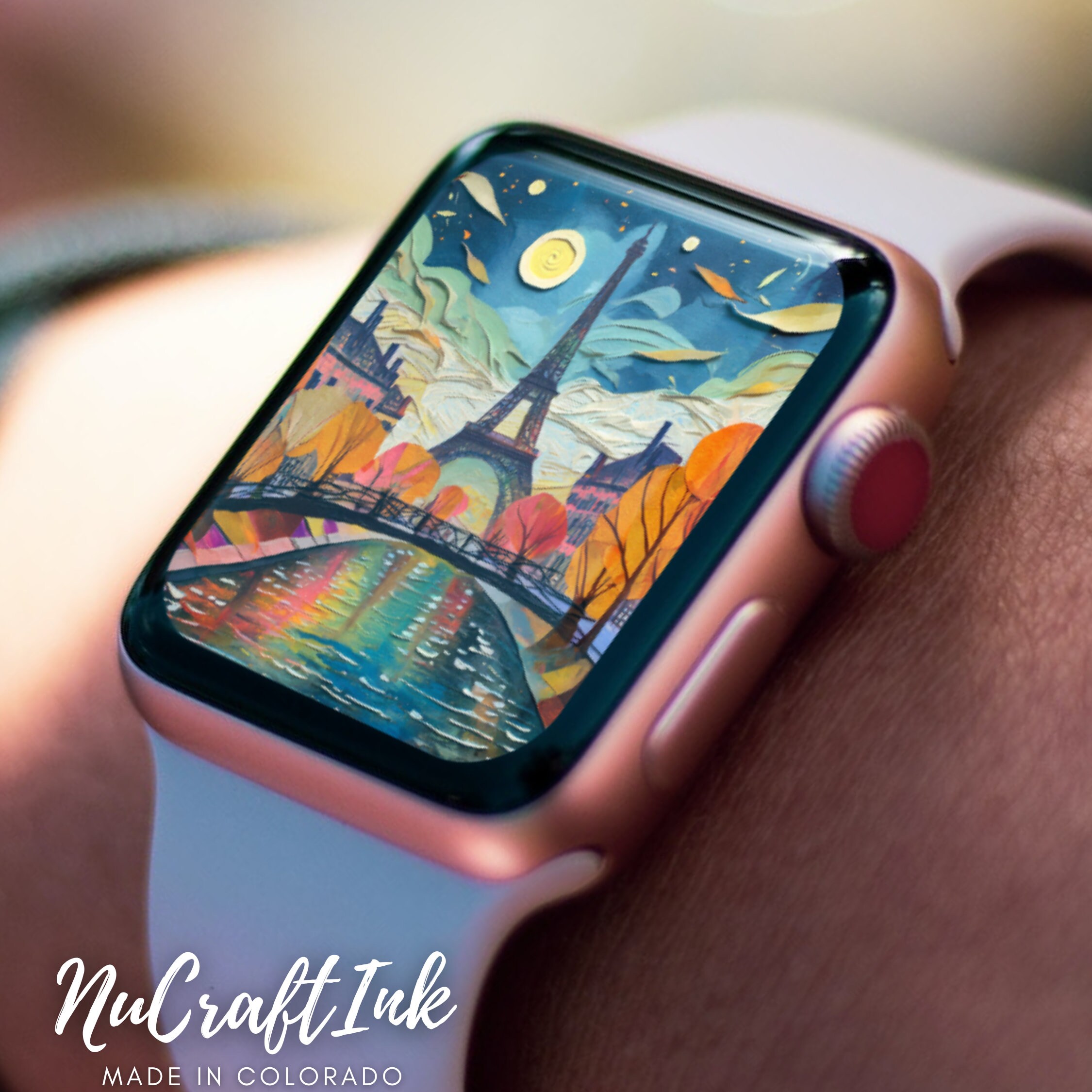 Paris Apple Watch Face Background, Parisian Theme Smartwatch Wallpaper ...