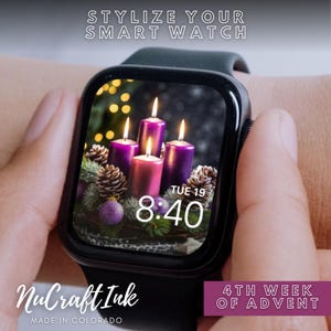 4 Weeks of Advent Apple Watch Face Wallpaper 4 Pack Smartwatch ...
