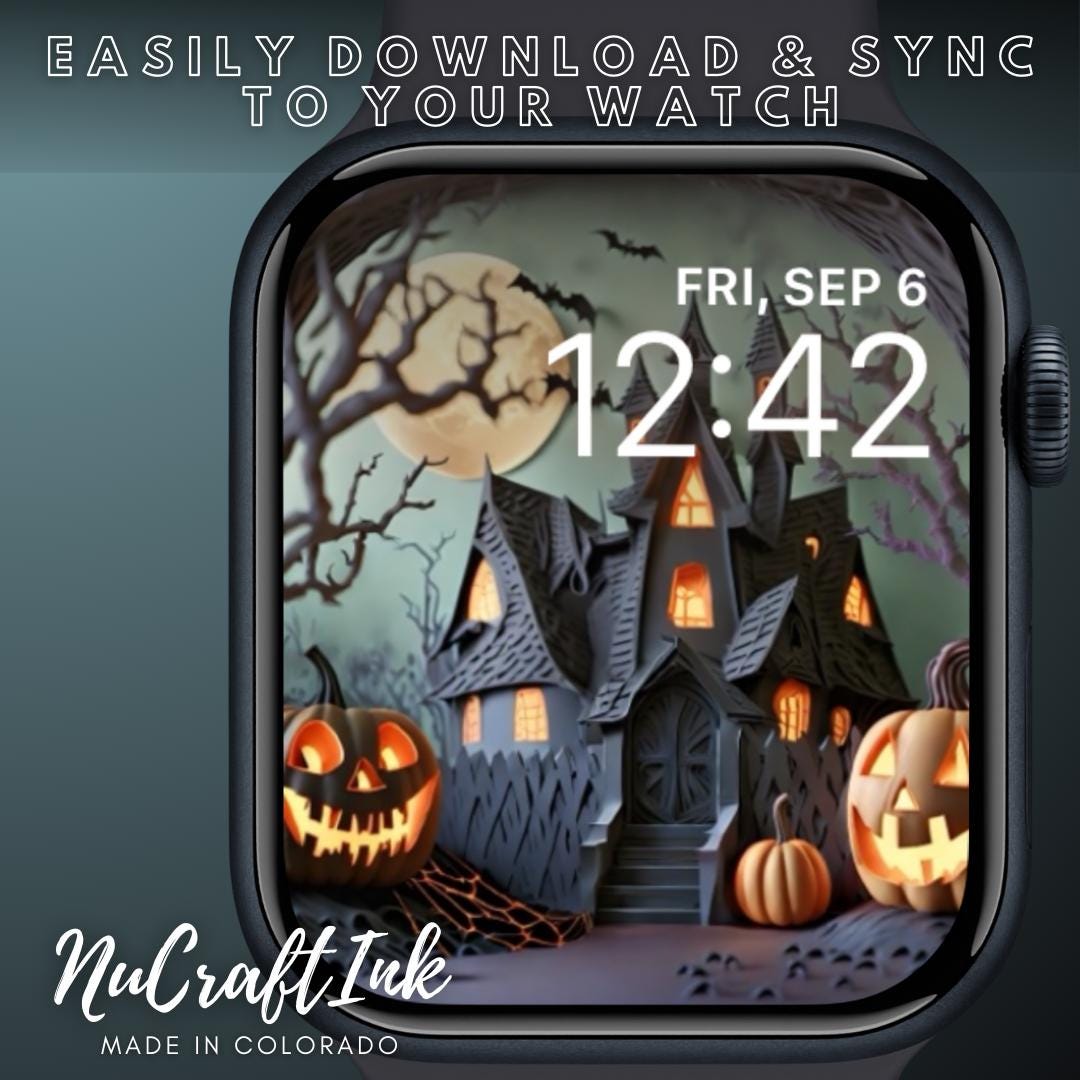 Halloween Apple Watch Face Wallpaper Fall Smartwatch Background Autumn ...