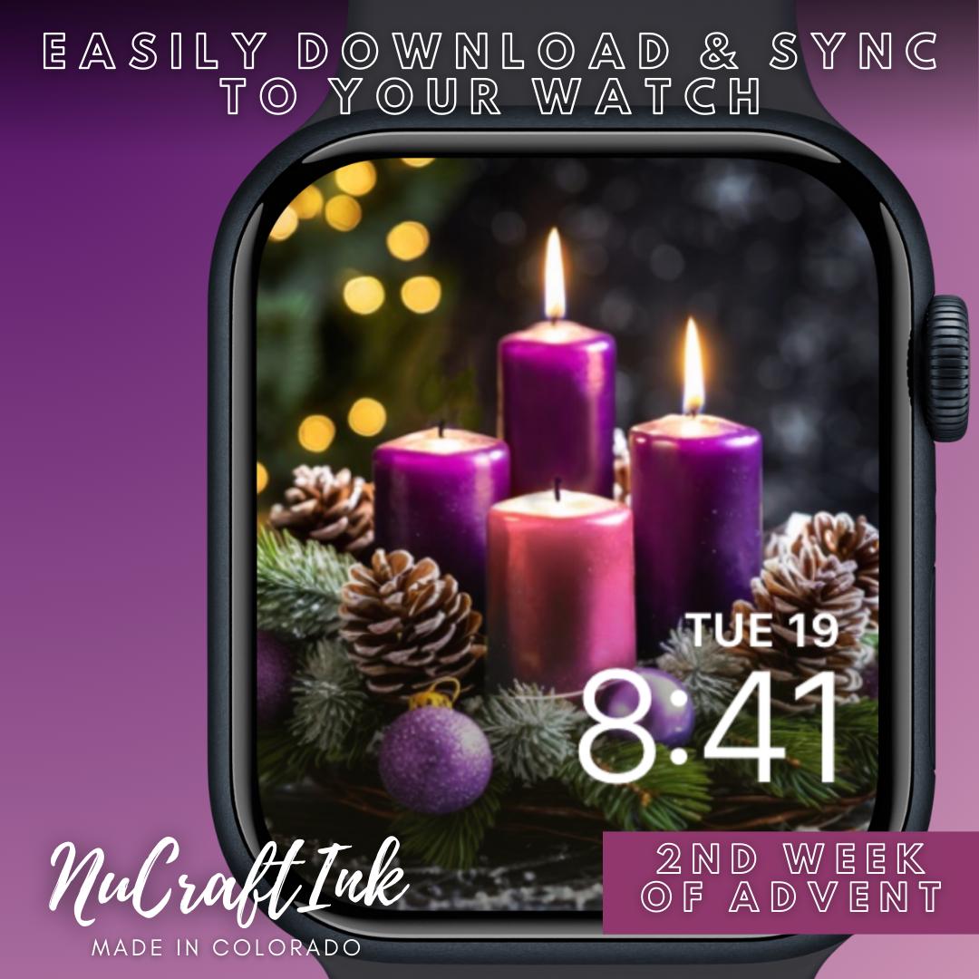 4 Weeks of Advent Apple Watch Face Wallpaper 4 Pack Smartwatch ...