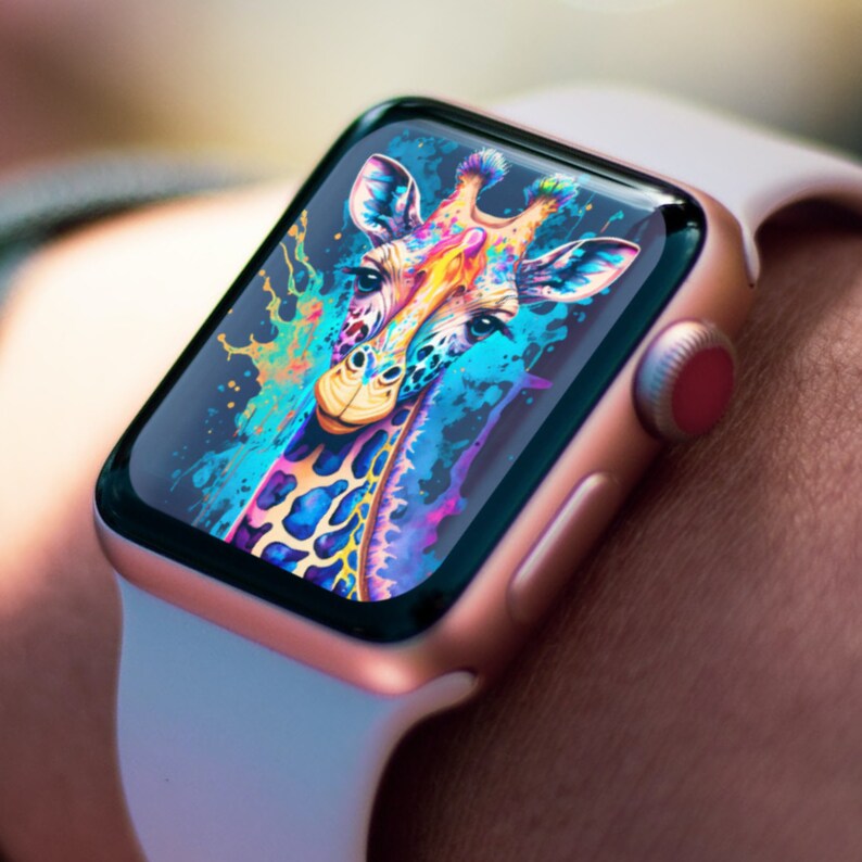 Giraffe Apple Watch Face Background Favorite Zoo Animal, Safari ...