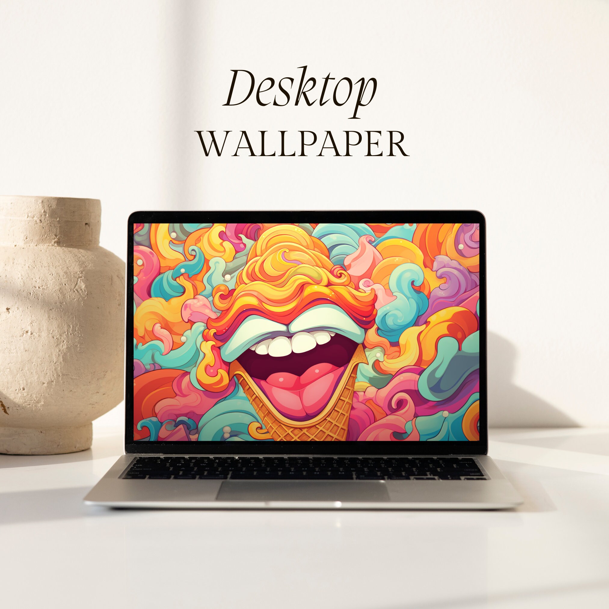 8 Wallpapers Pop Art Preppy Graphs Digital Wallpaper Colorful Wallpaper ...