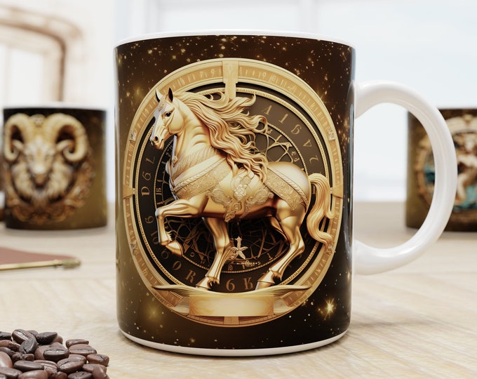 Custom Zodiac Sign Horoscope Mug, Pick Your Zodiac Mug, Personalized ...