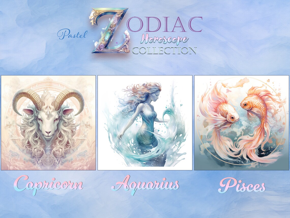 Fantasy Pastel Zodiac Sign Clipart, Pink Horoscope PNG Clip Art ...