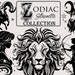 Zodiac Silhouette Signs PNG Collection, Astrology Signs Png, Zodiac ...