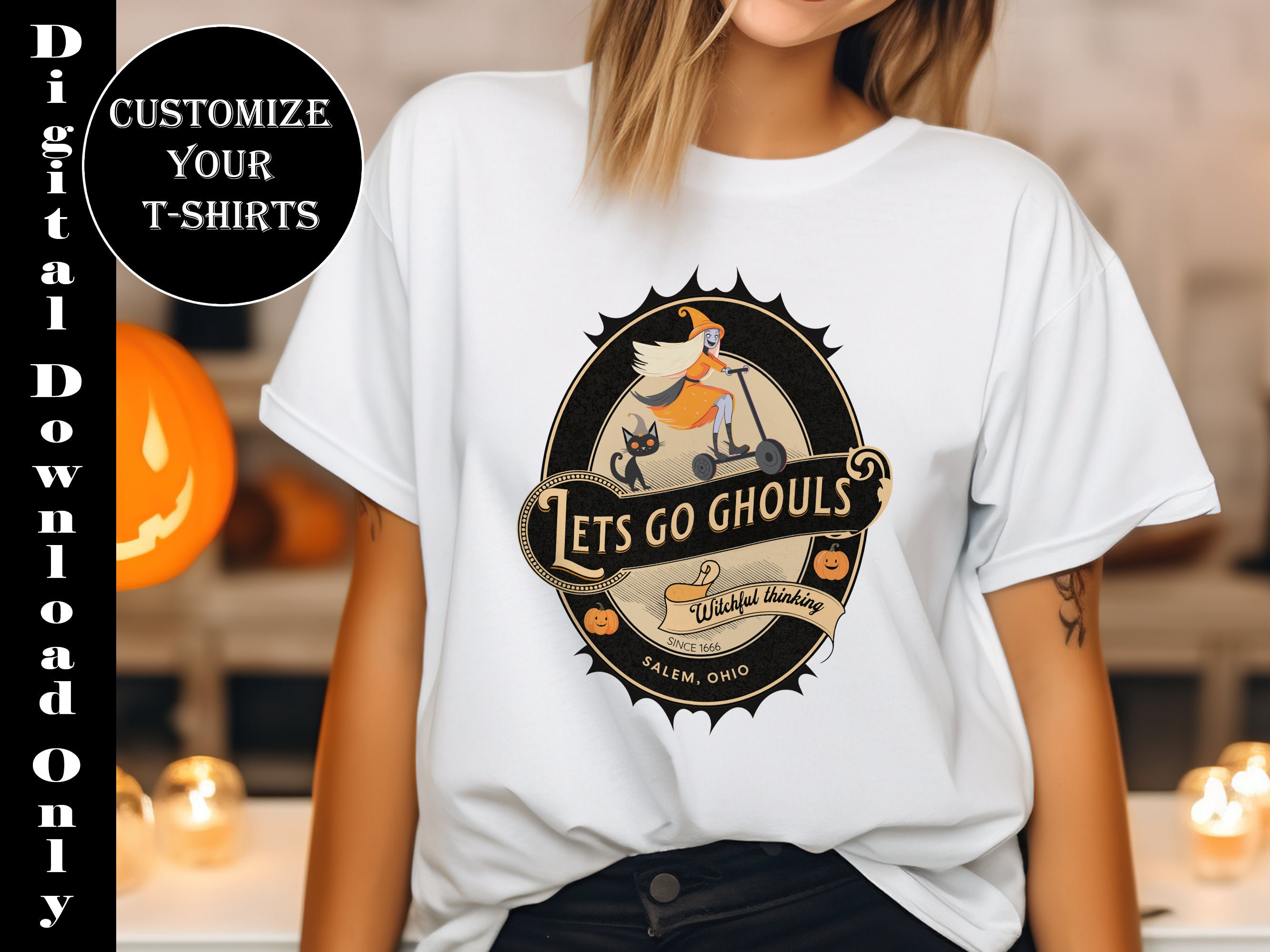 Retro Halloween Ghouls PNG: 90s Witch Clipart (digital Download) - Etsy