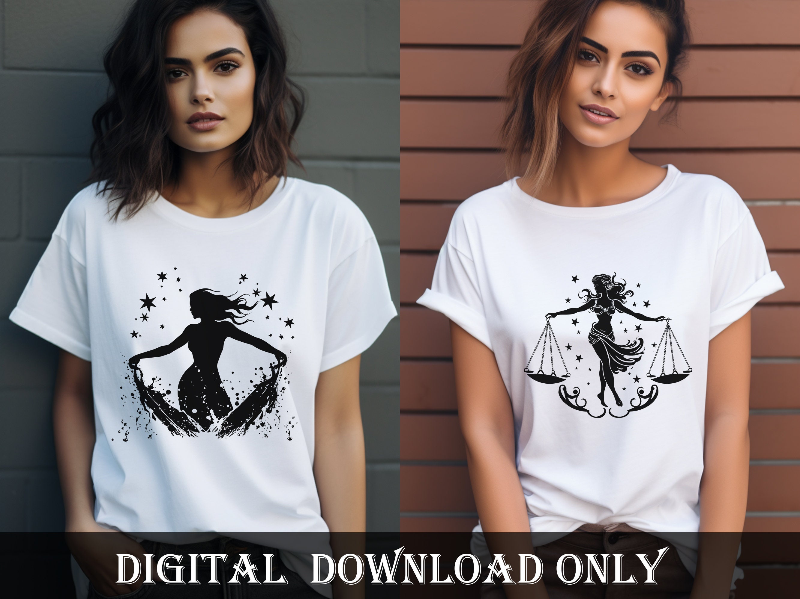 Zodiac Silhouette Signs PNG Collection, Zodiac Sign, Astrology Sign Png ...