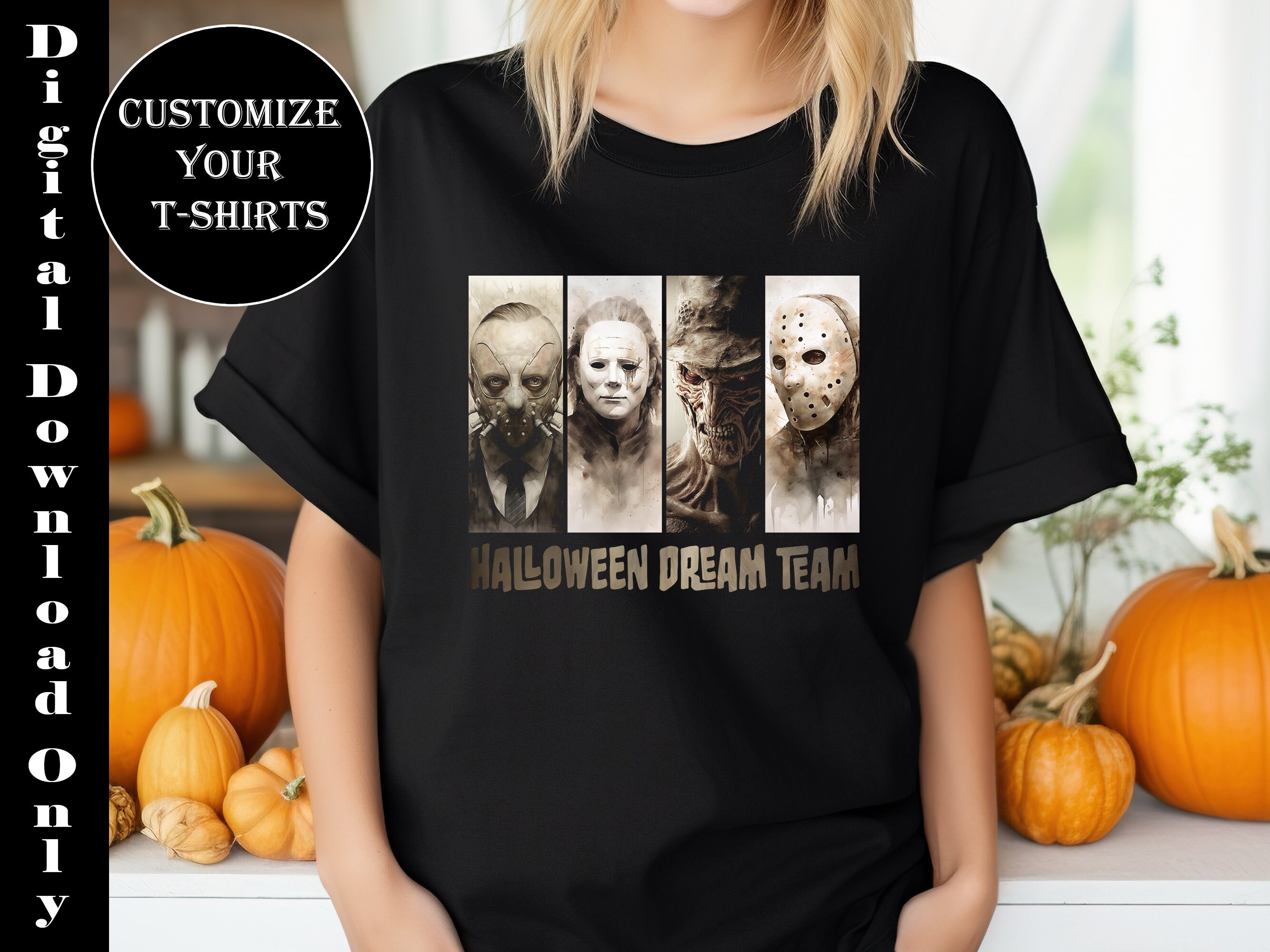 Horror Movie Characters PNG, Retro Halloween Png, Horror Movie ...