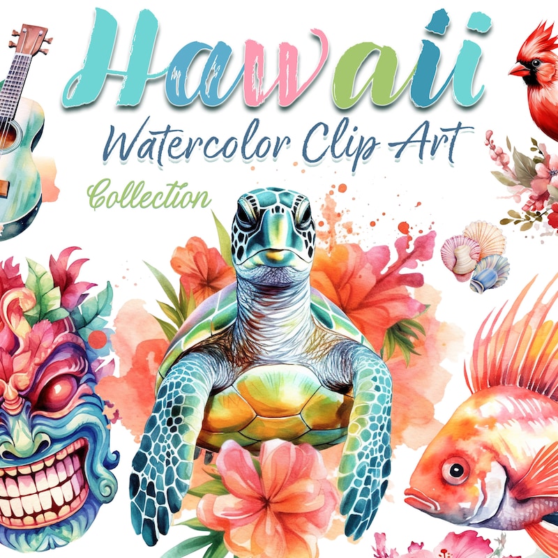 Hawaii Clipart - Etsy