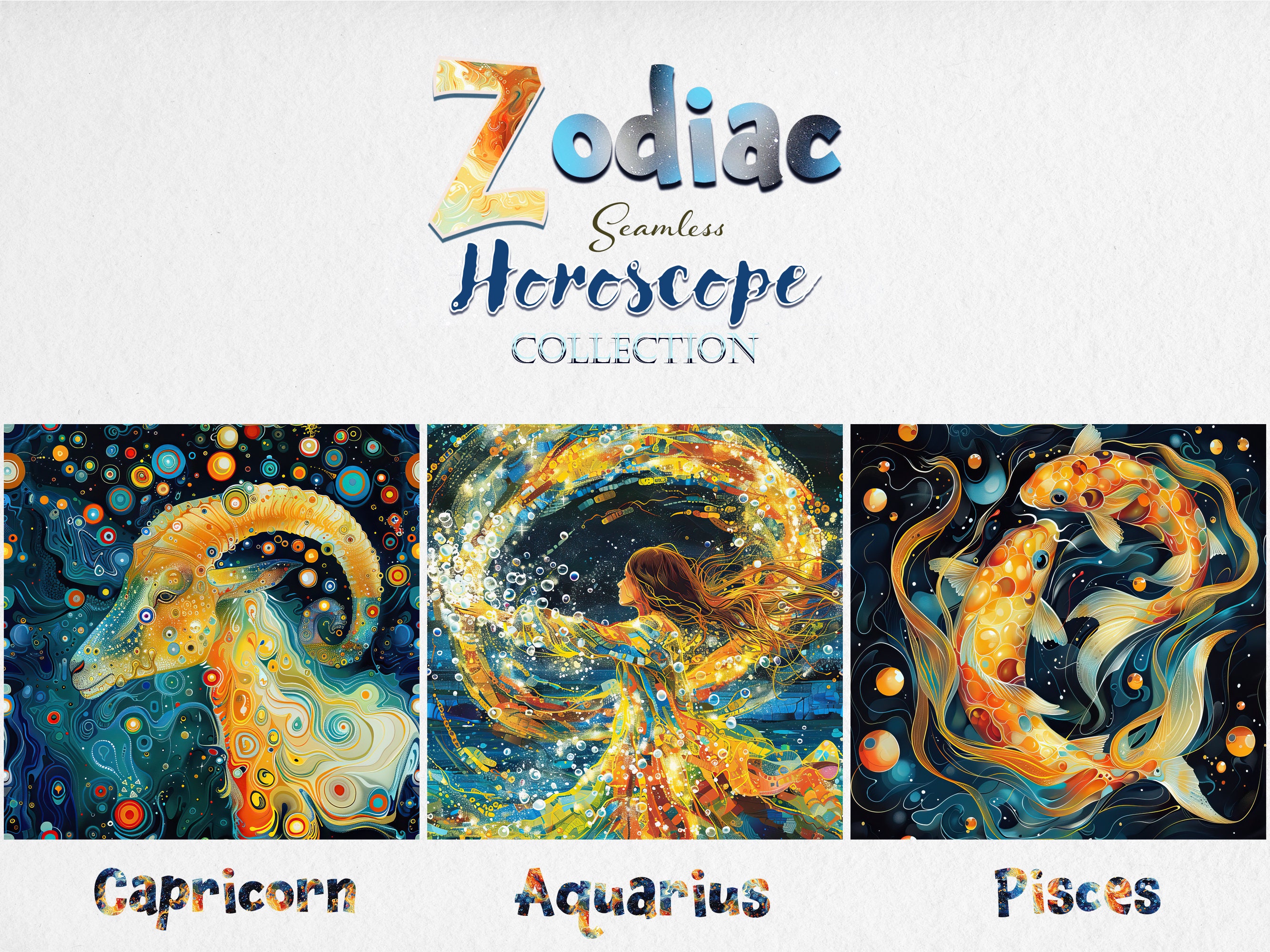 Zodiac Sign Fantasy Collection, Celestial Horoscope, Galaxy Celestial ...