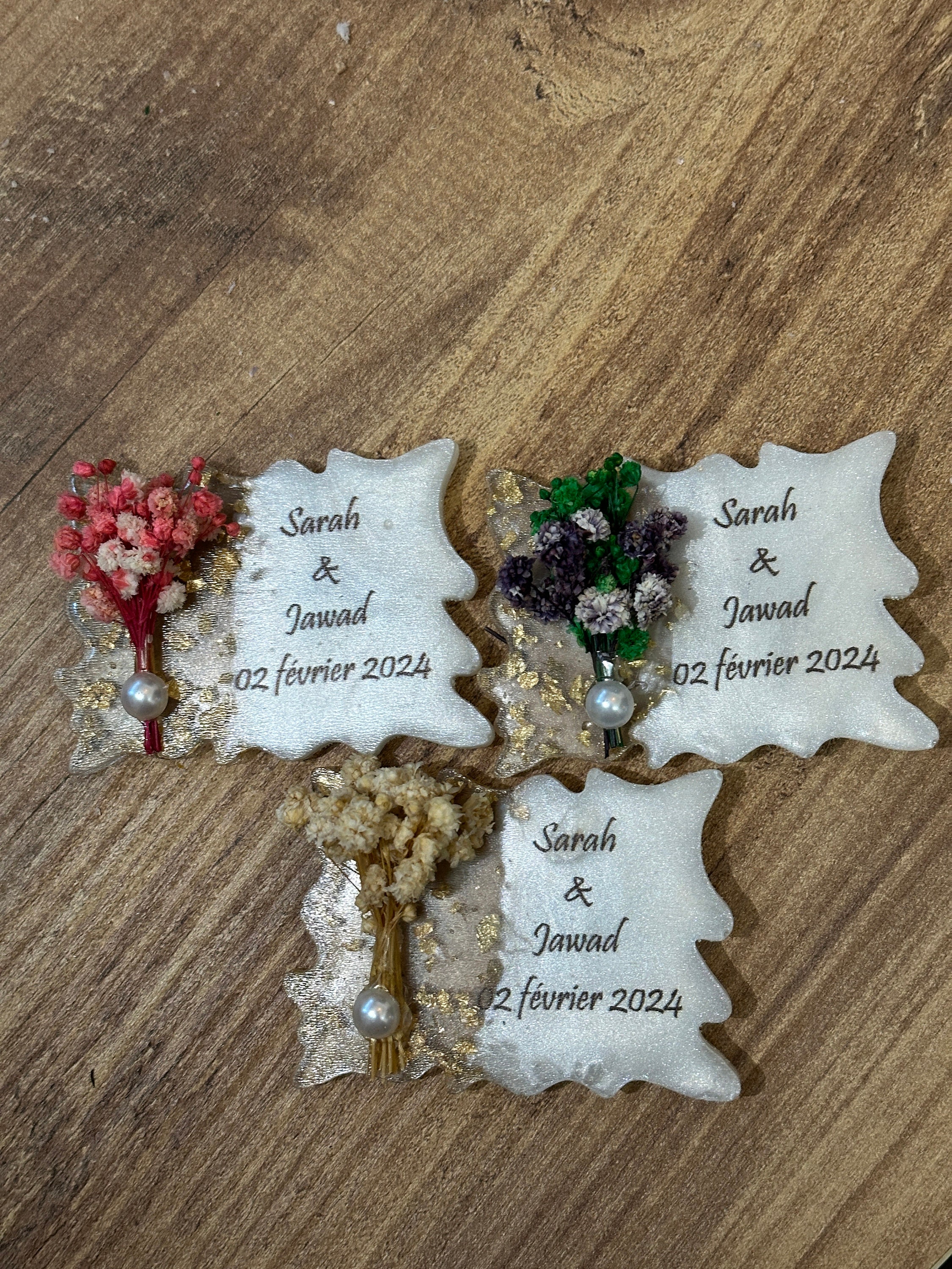 Personalized Wedding Epoxy Magnet Favor,engagement Gifts, Epoxy Fridge ...