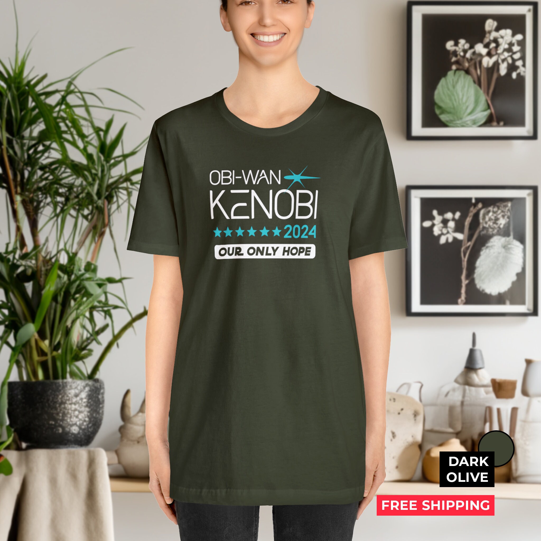 Vote Obi-wan Kenobi 2024 Our Only Hope Shirt Funny Fan Shirt - Etsy