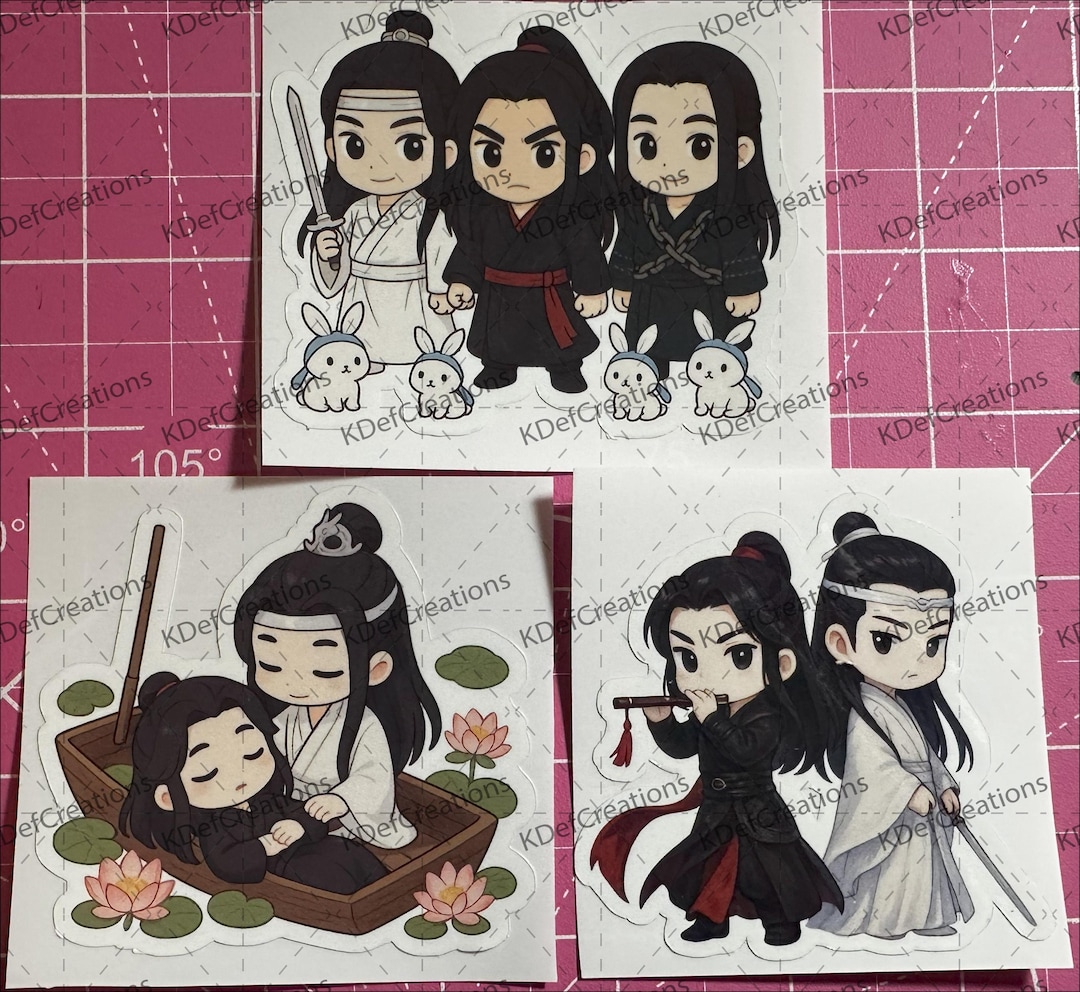 The Untamed Chibi Stickers - Etsy