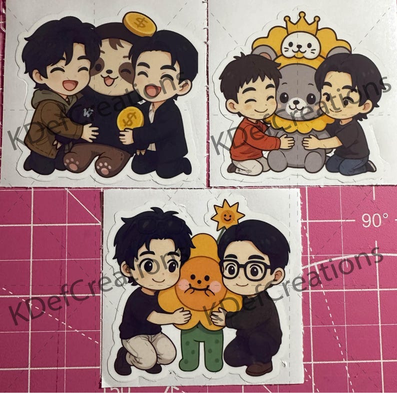 GMMTV Chibis With Mascots Stickers - Etsy