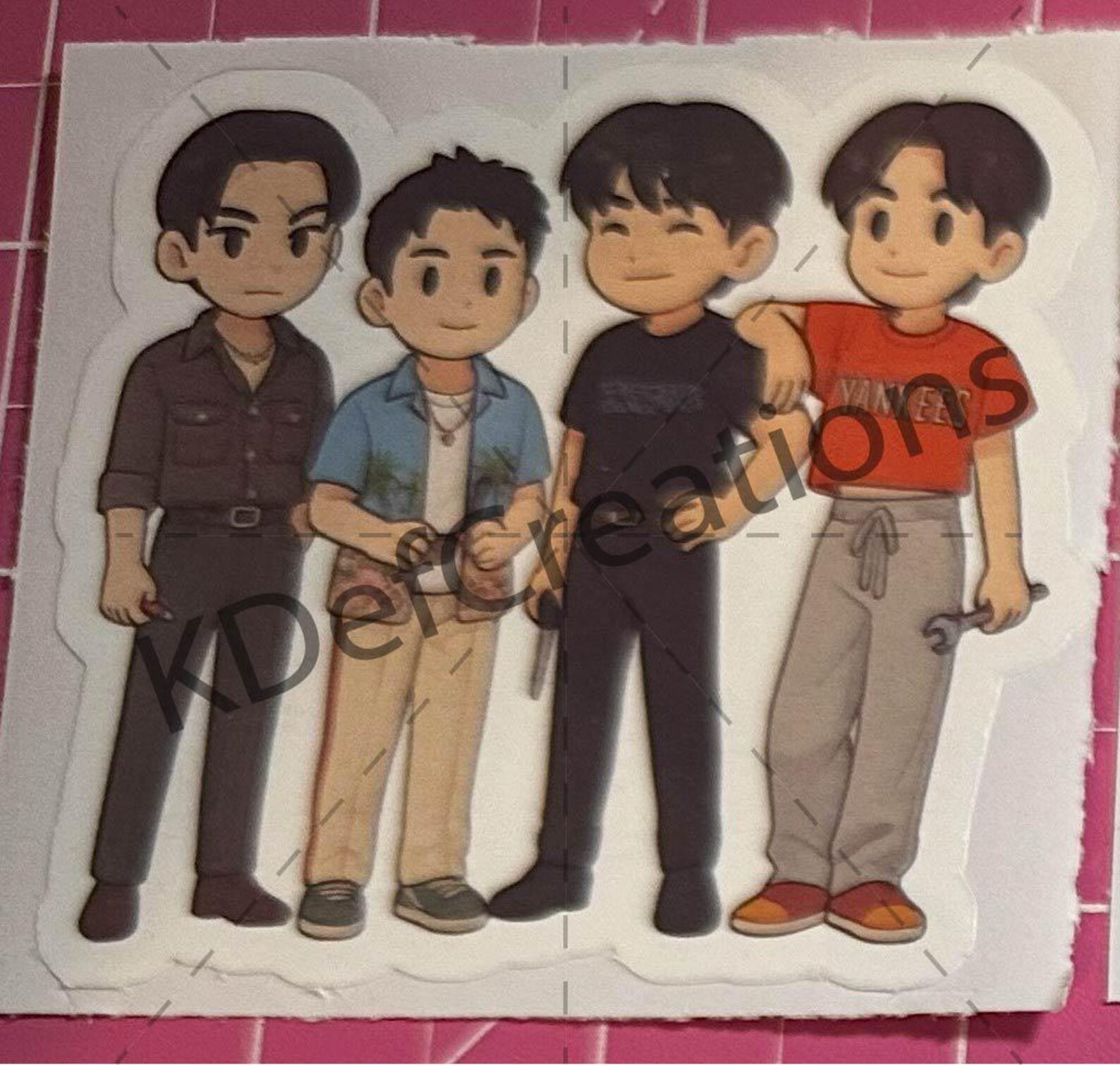 The Heart Killers Chibi Character Stickers - Etsy