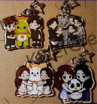 GMMTV Chibis With Mascots Keychains - Etsy