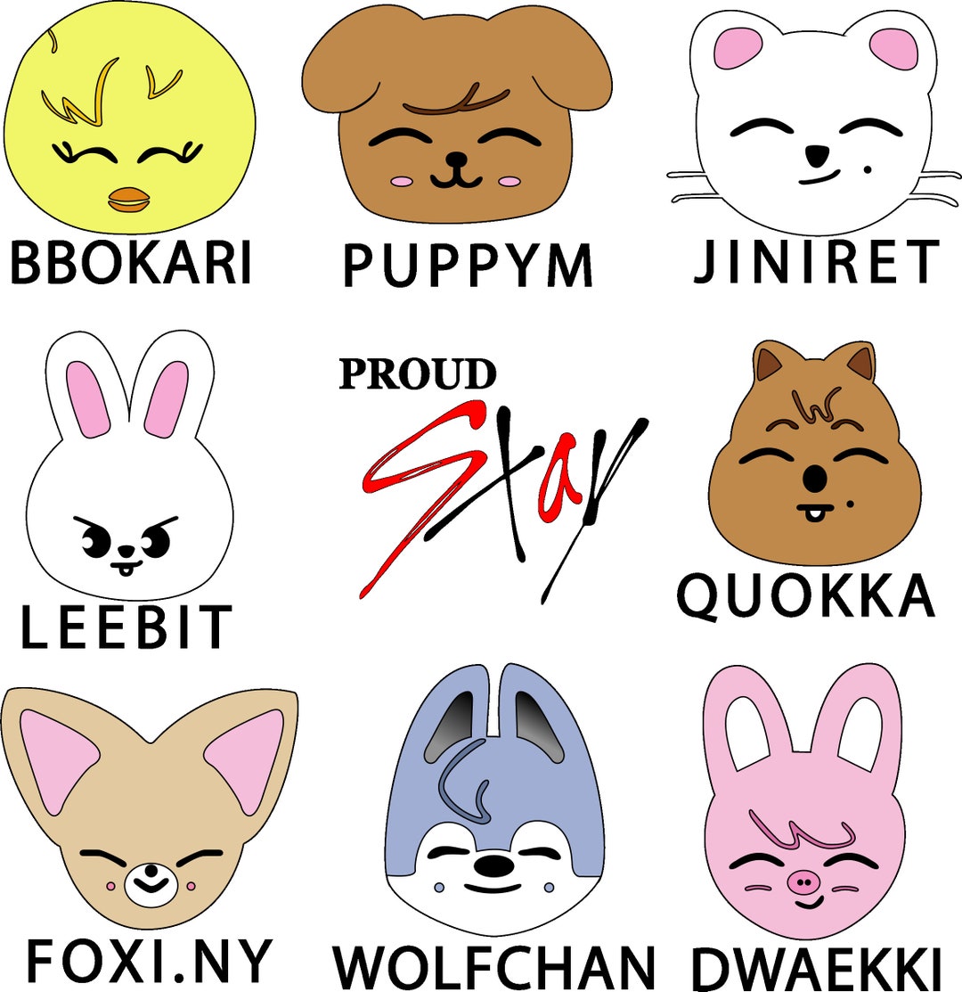 Stray Kids Skzoo Stickers - Etsy