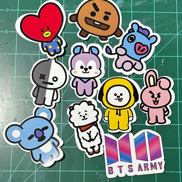 Bt21 Stickers - Etsy