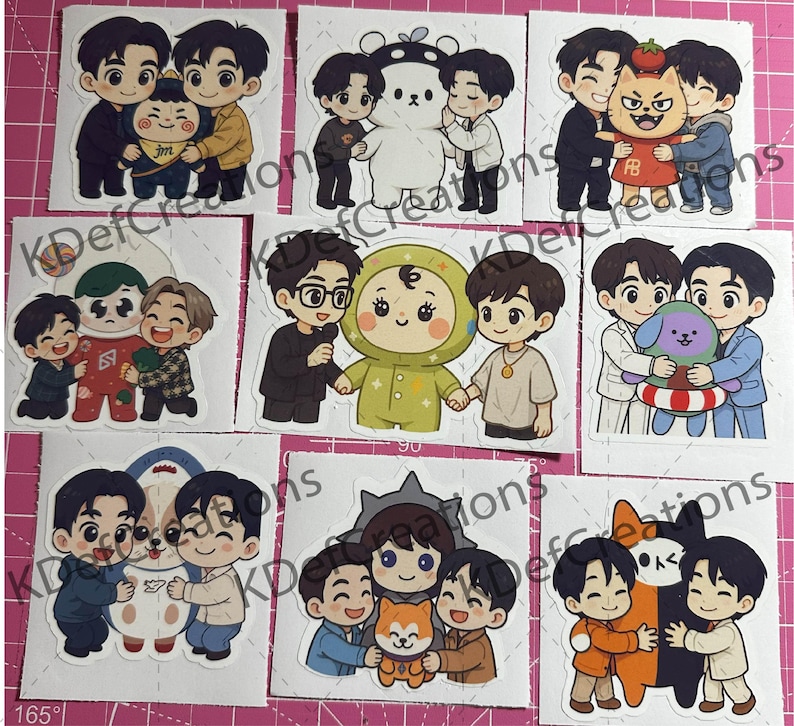GMMTV Chibis With Mascots Stickers - Etsy
