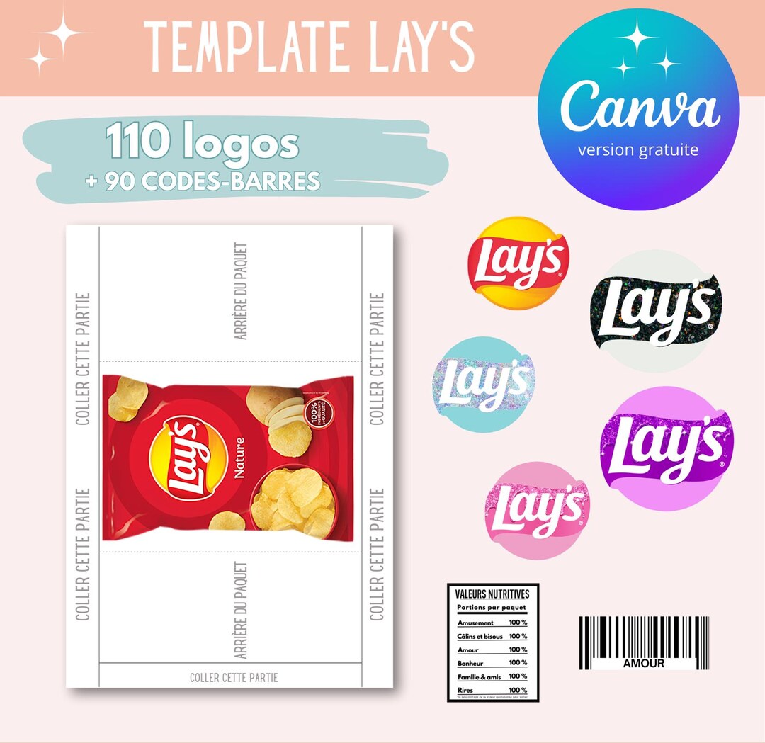 Chips Lay's Packaging Template - Custom Chips Lay's Template - Custom ...