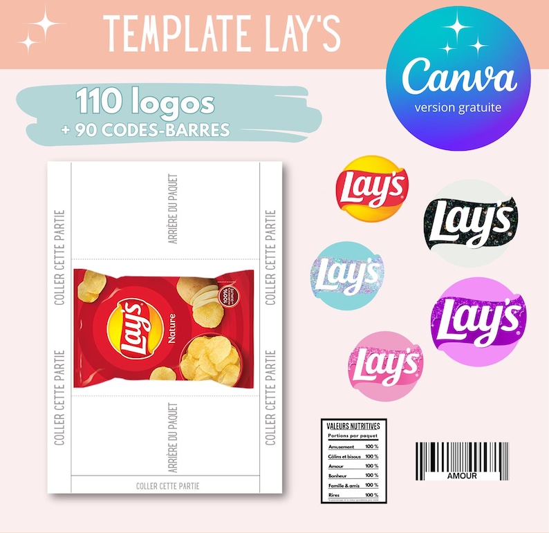Chips Lay's Packaging Template - Custom Chips Lay's Template - Custom ...