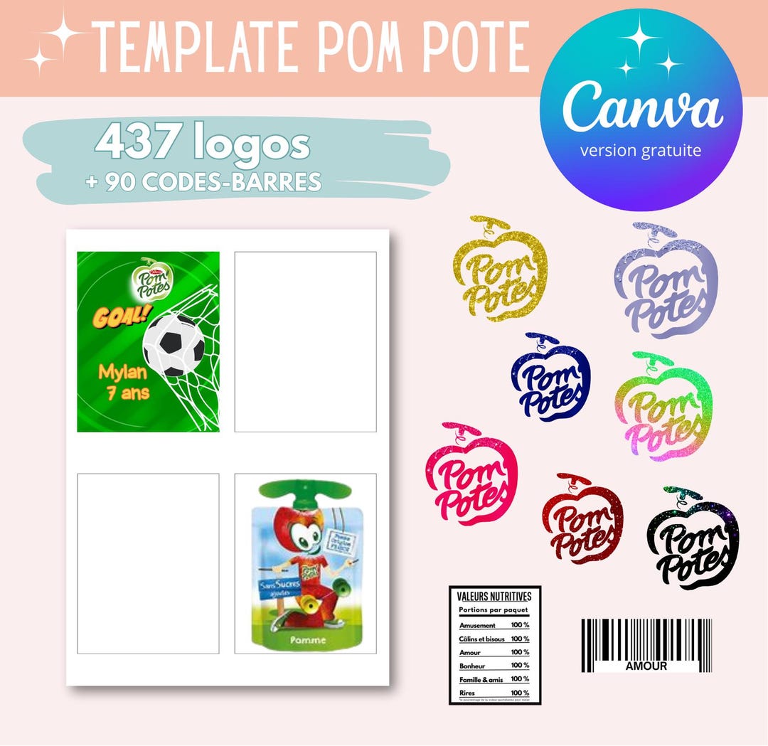 Pom Pom Packaging Template - Custom Pom Pom Template - Custom Pom Pom ...