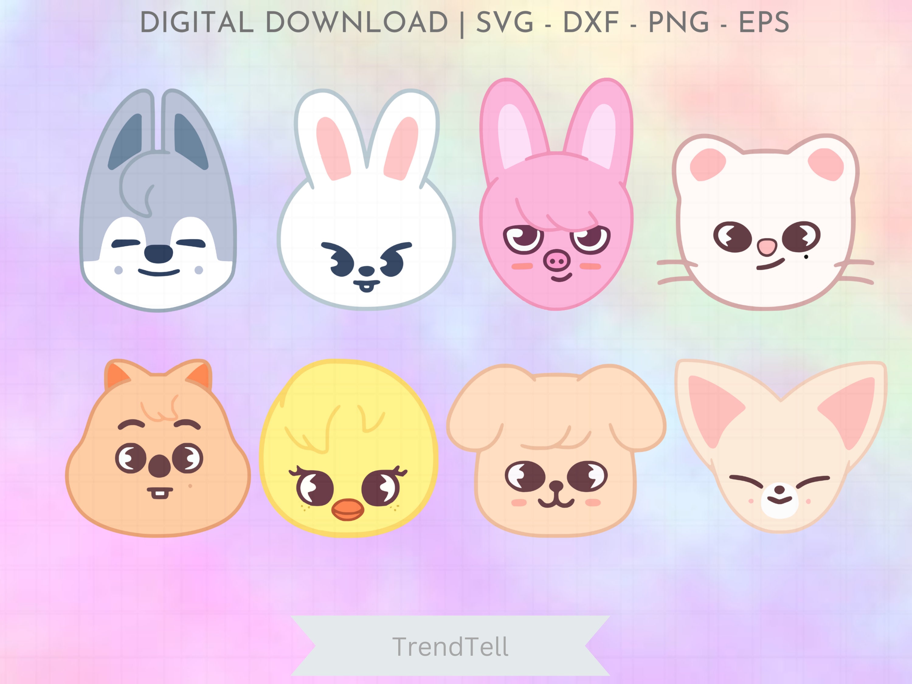 Stray Kids Svg Png Eps Dxf Stray Kids Decal SKZ svg Vector files for ...