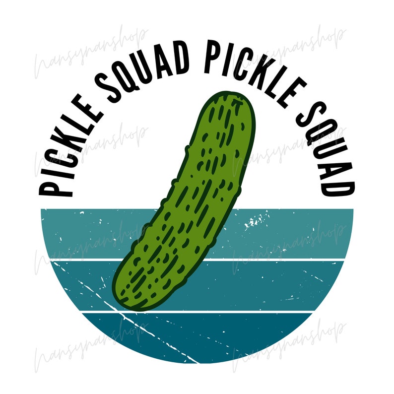 Pickle Squad PNG, Retro Pickle PNG, Green Pickle Retro, Squad Pickle ...
