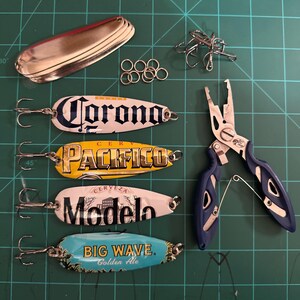 Beer Can Fishing Lures / Christmas Fishing Ornaments / Fathers Day ...