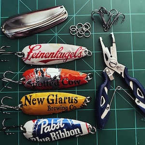 Beer Can Fishing Lures / Christmas Fishing Ornaments / Fathers Day ...