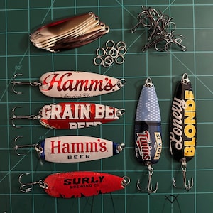 Beer Can Fishing Lures / Christmas Fishing Ornaments / Fathers Day ...