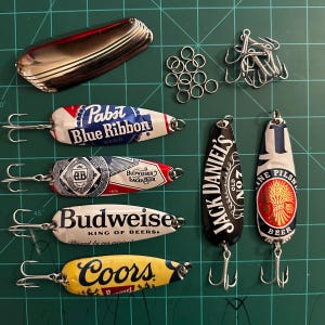 Beer Can Fishing Lures / Christmas Fishing Ornaments / Fathers Day ...