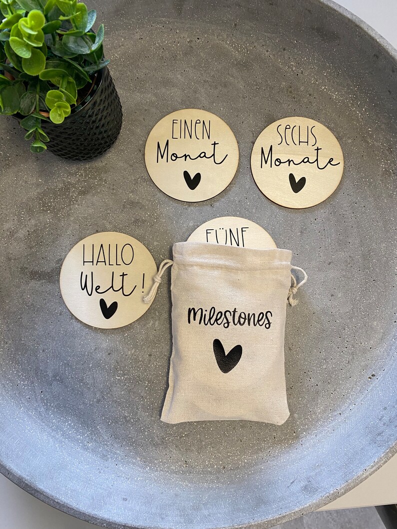 Milestone Cards, Milestone Set, Gift for Birth, the First Year of Life ...