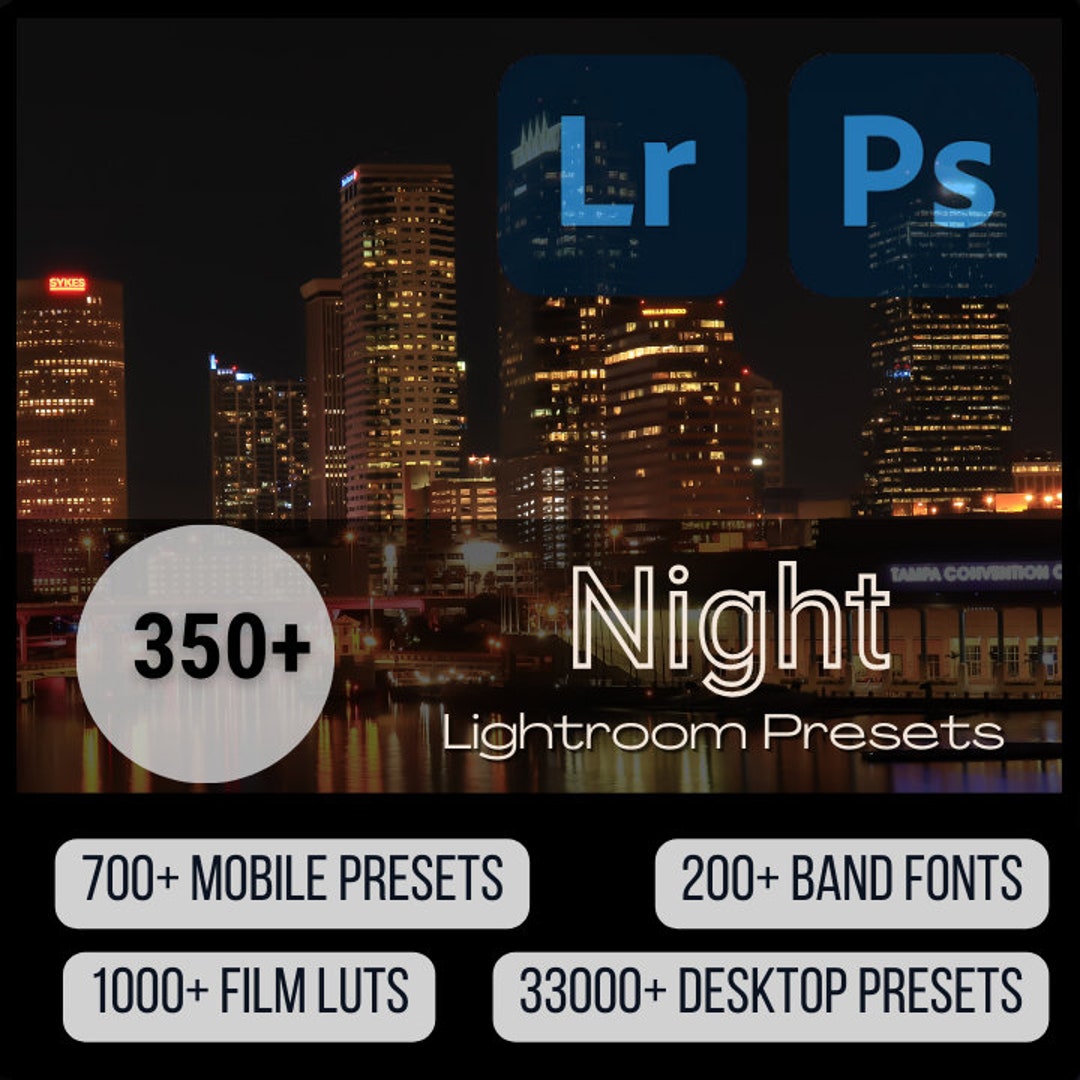 358 Night Lightroom Presets 767 Mobile Lightroom Presets - Etsy